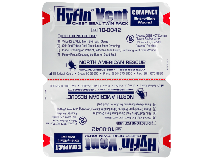 HYFIN VENT COMPACT CHEST SEAL TWIN PACK – BloodstoneDivision
